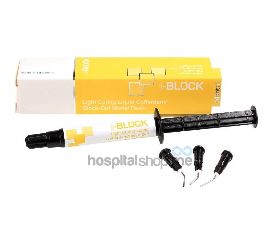 I-Dental I-Block Light Curing Block Out Model Resin 3.8gms 3 tips IBOTP