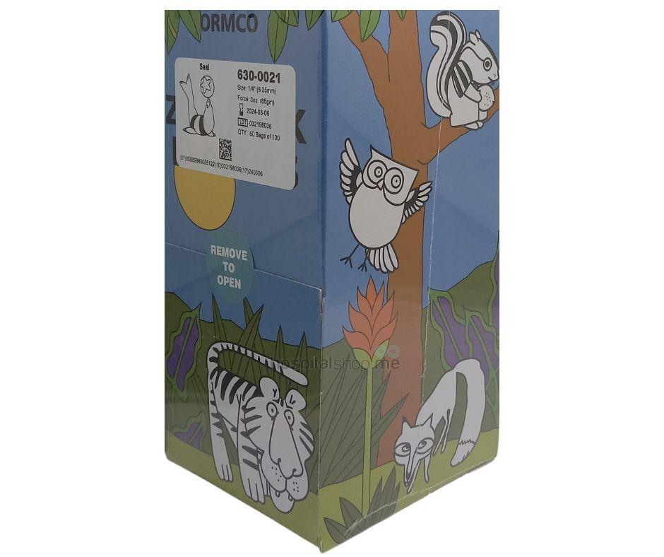 Ormco Zoo Pack Intra Oral Elastics Medium 3oz — 85g 1/4” 6.35mm Seal ...