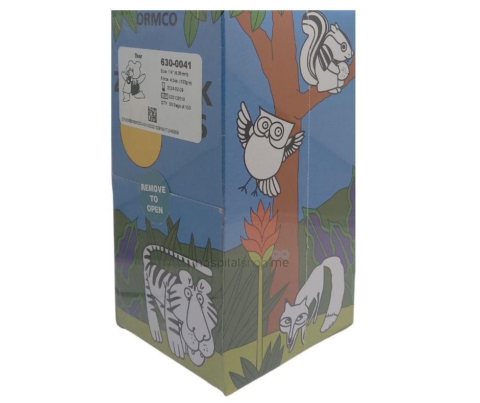 Ormco Zoo Pack Intra Oral Elastics Heavy 4.5oz — 130g 1/4” 6.35mm Bear ...