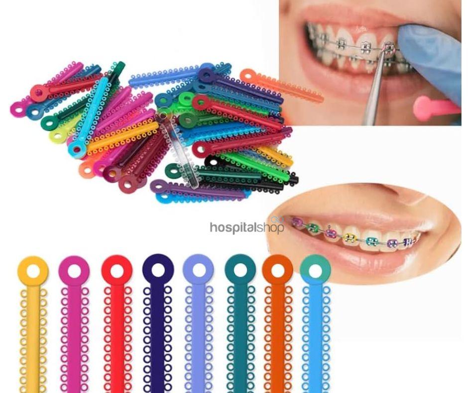 Ormco Power O Rings Ligatures Ties Assorted Regular 1000Pcs 640-1270