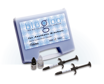 Ormco Blugloo Blue Color Change Orthodontic Light Cure Adhesive Syringe Kit 740-0274