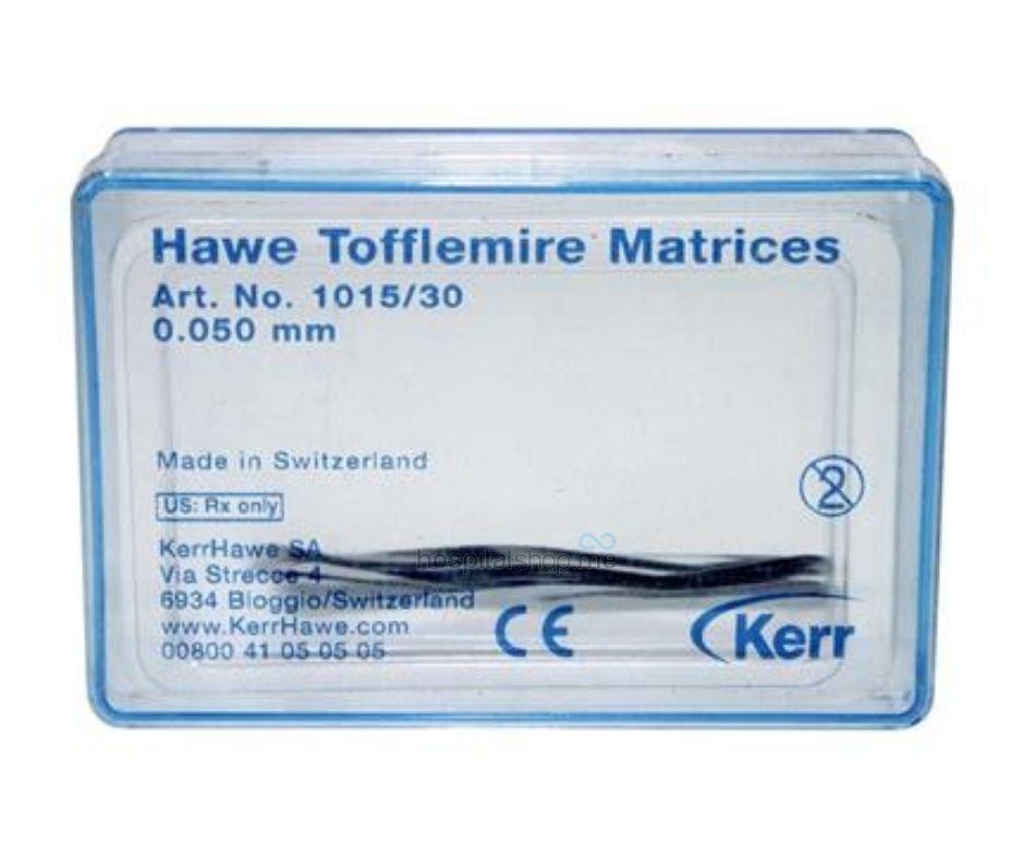 Kerr Hawe Tofflemire Matrices 0.050 mm 30pcs 1015/30