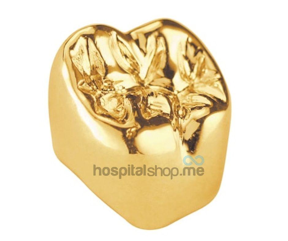 Hahnenkratt Temporary Crowns Gold Colored-Lower Right Molar