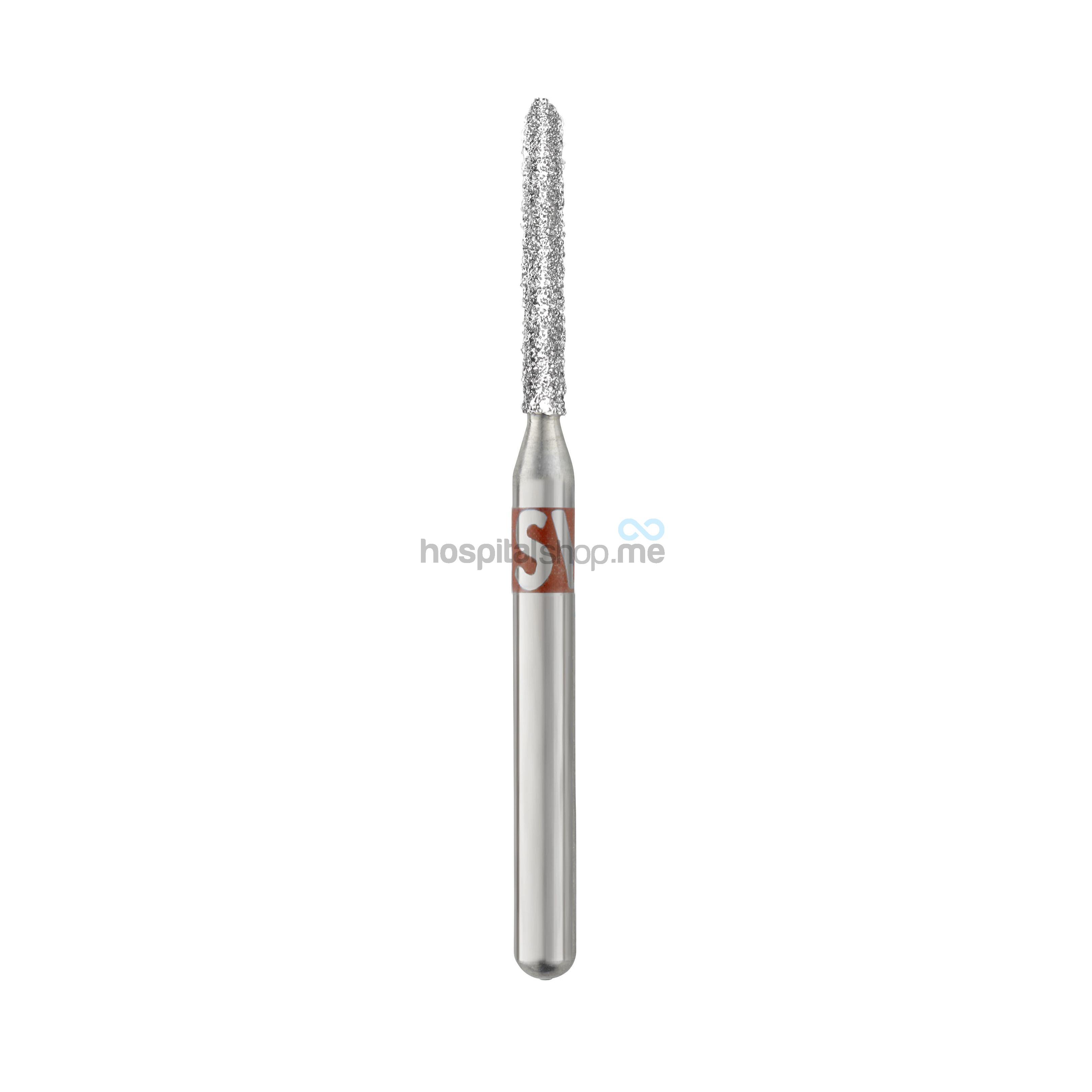 Burs Diamond Modified Beveled Cylinder Shape 878 Fine Red Band ...
