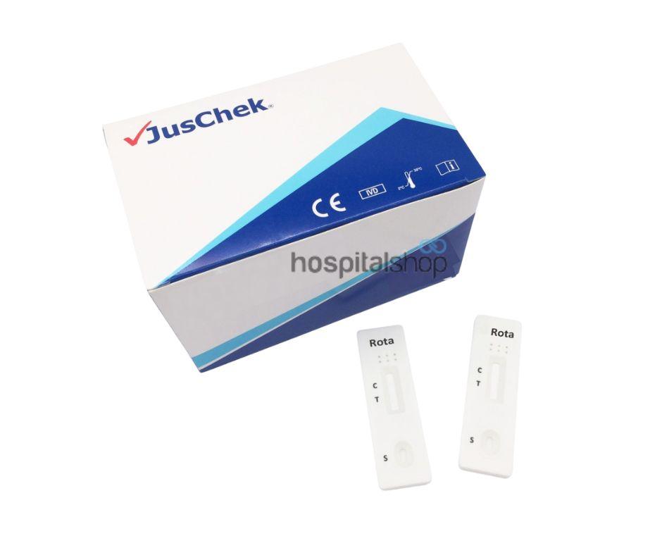 JusCheck Rota Adeno Virus Antigen Rapid Test 25 Tests with Control