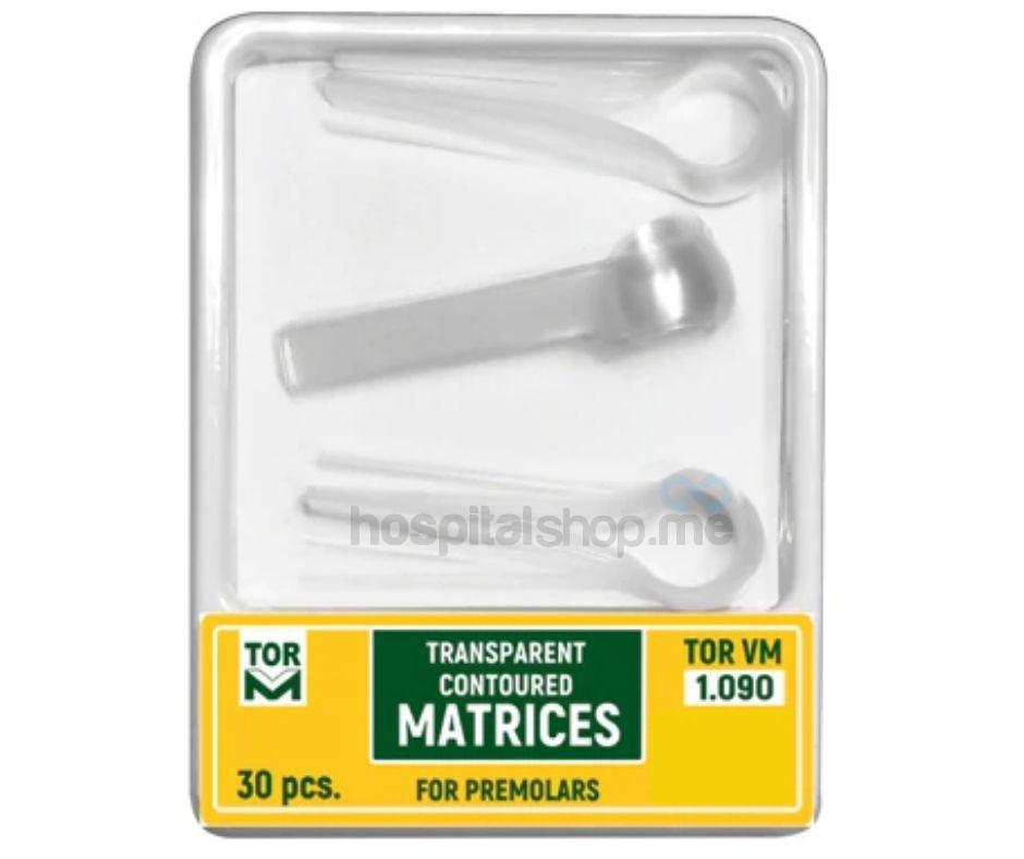 TOR VM Transparent Contoured Matrices for Premolars Left Ledge 30Pcs 1. ...