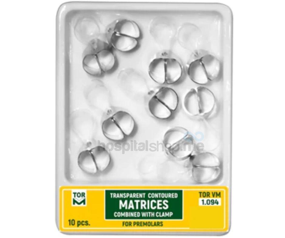 TOR VM Transparent Contoured Matrices Combined for Clamp for Premolars ...