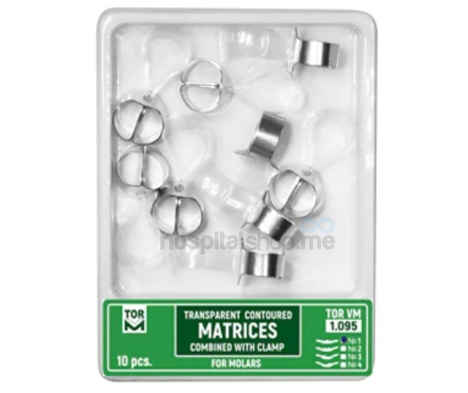 TOR VM Transparent Contoured Matrices Combined for Clamp for Molars One ...