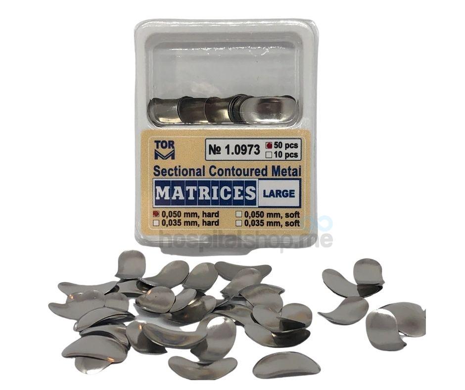 TOR VM Sectional Contoured Metal Titanium Matrices Large 50pcs 1.0973Ti ...