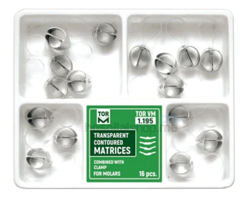 TOR VM Transparent Contoured Matrices Combined for Clamp for Molars Kit ...