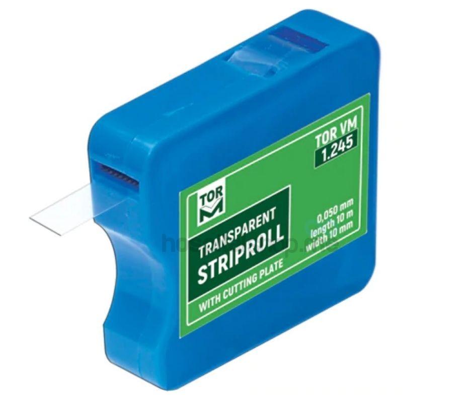 TOR VM Transparent Matrices Strip Roll for Cutter 0.05mm Thick 10mm X 10meters Square Box 1.245