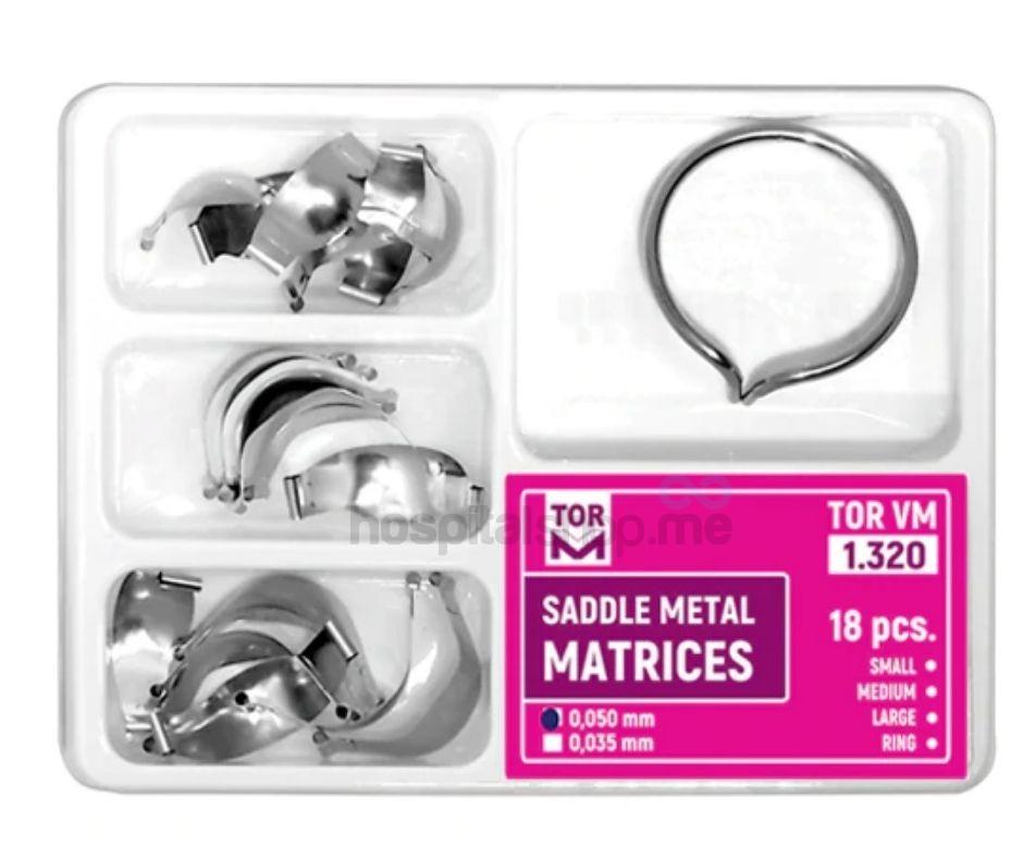 TOR VM Saddle Contoured Metal Matrices Kit for Ring 18Pcs 1.320