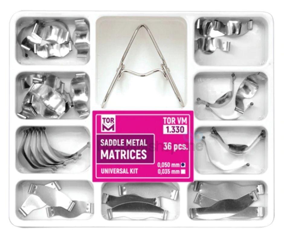 TOR VM Saddle Contoured Metal Matrices Kit for Spring Clip 36Pcs 1.330 ...