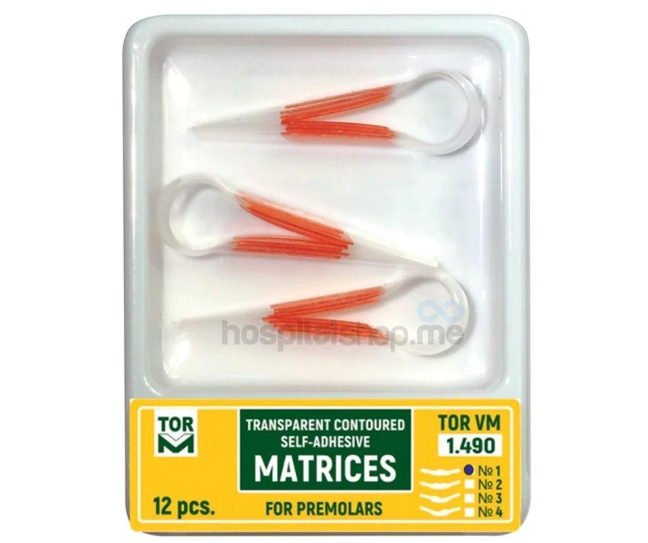 TOR VM Self-Adhesive Transparent Contoured Matrices for Premolars One ...