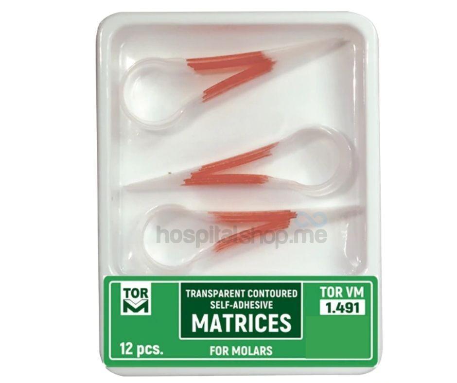 TOR VM Self-Adhesive Transparent Contoured Matrices Molars One Central ...