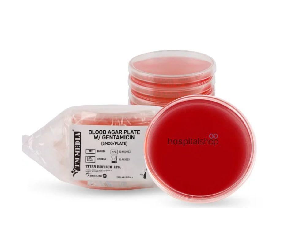 TM Media Blood Agar Plate with Gentamicin (5mcg/plate) 5plates TMP034