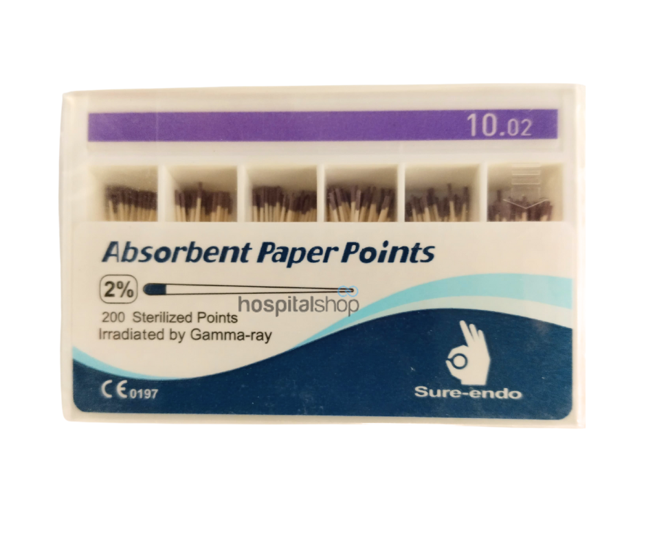 Sure Endo Paper Points 10 Purple 200 points