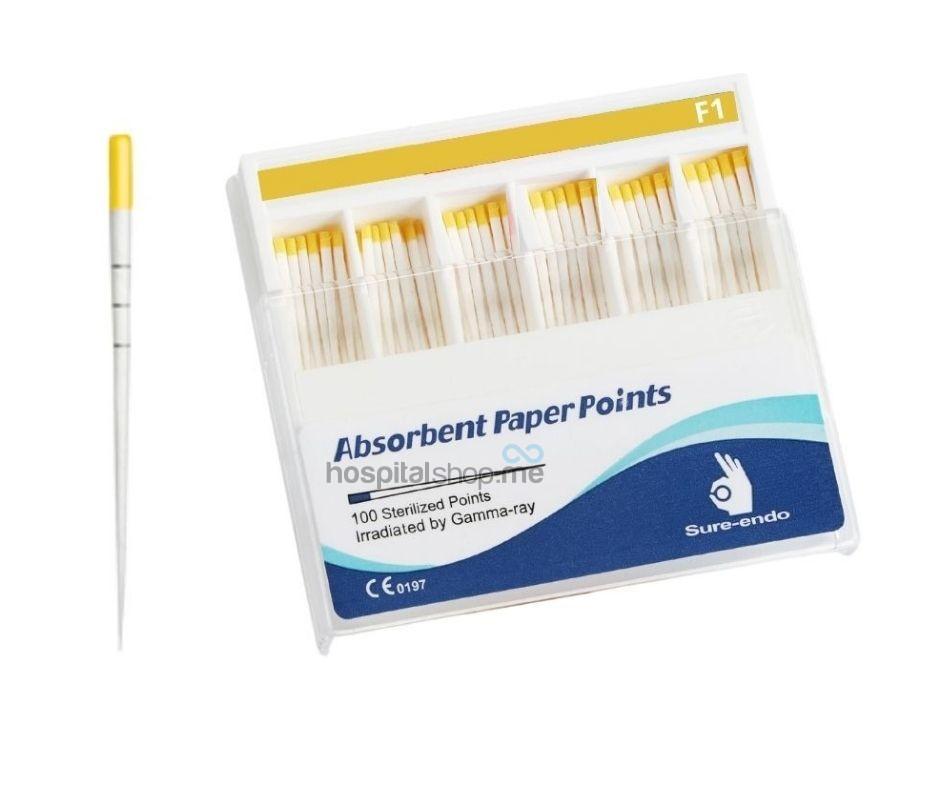 Paper Point ProTaper F1 (points 100) Gold