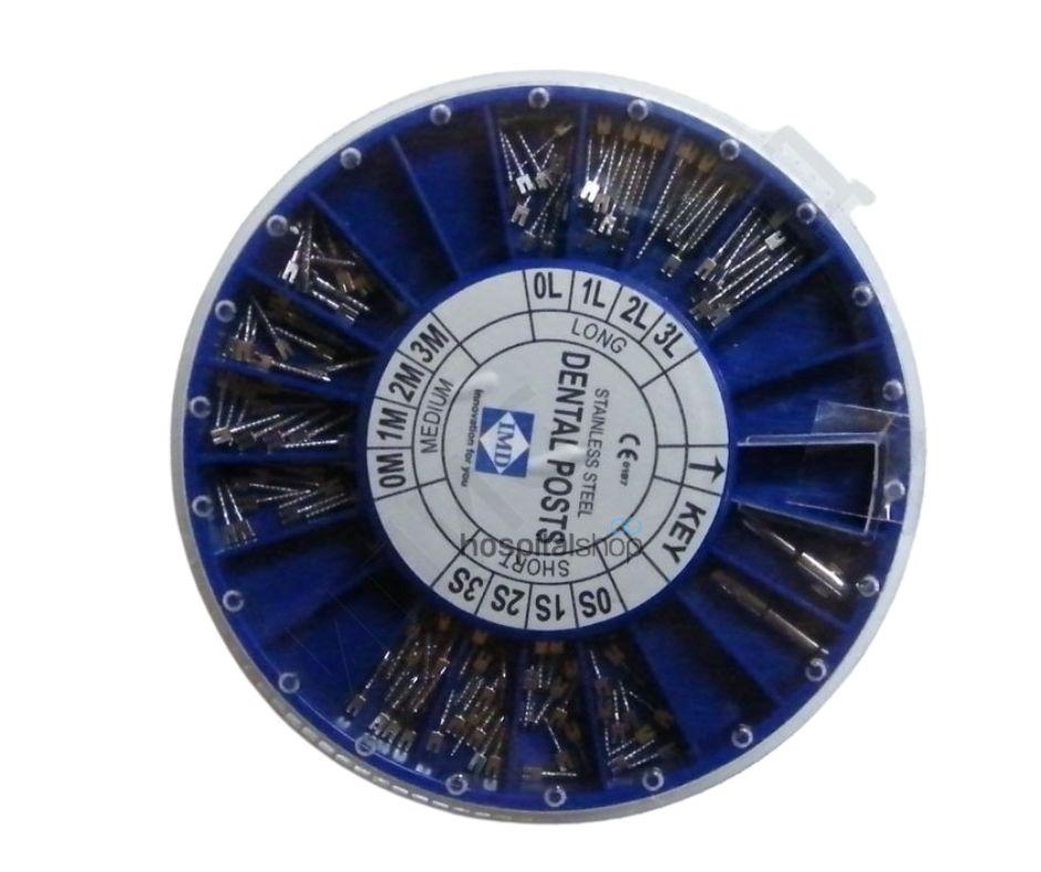 IMD Stainless Steel Dental Pins Post Assorted 120pcs