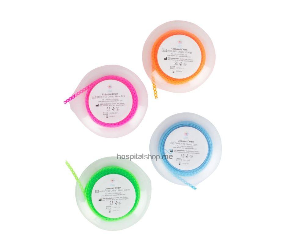 DB Ortho Colour Boutique Power Chain Open 15 feet Clear DB03-3217