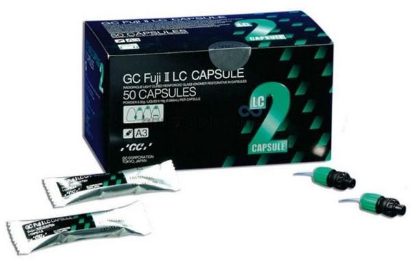 GC Fuji II LC Glass Ionomer Restorative Cement Light Cure Capsules A3 ...