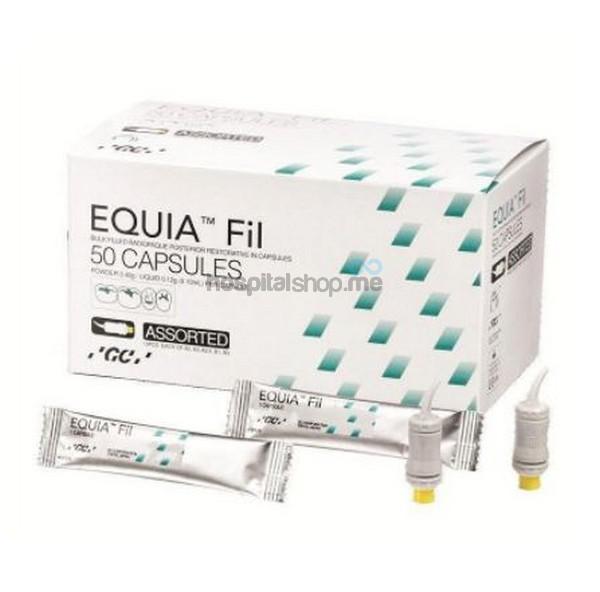 GC Equia Glass Ionomer Bulk Fill Posterior Filling Capsules Assorted 50 ...